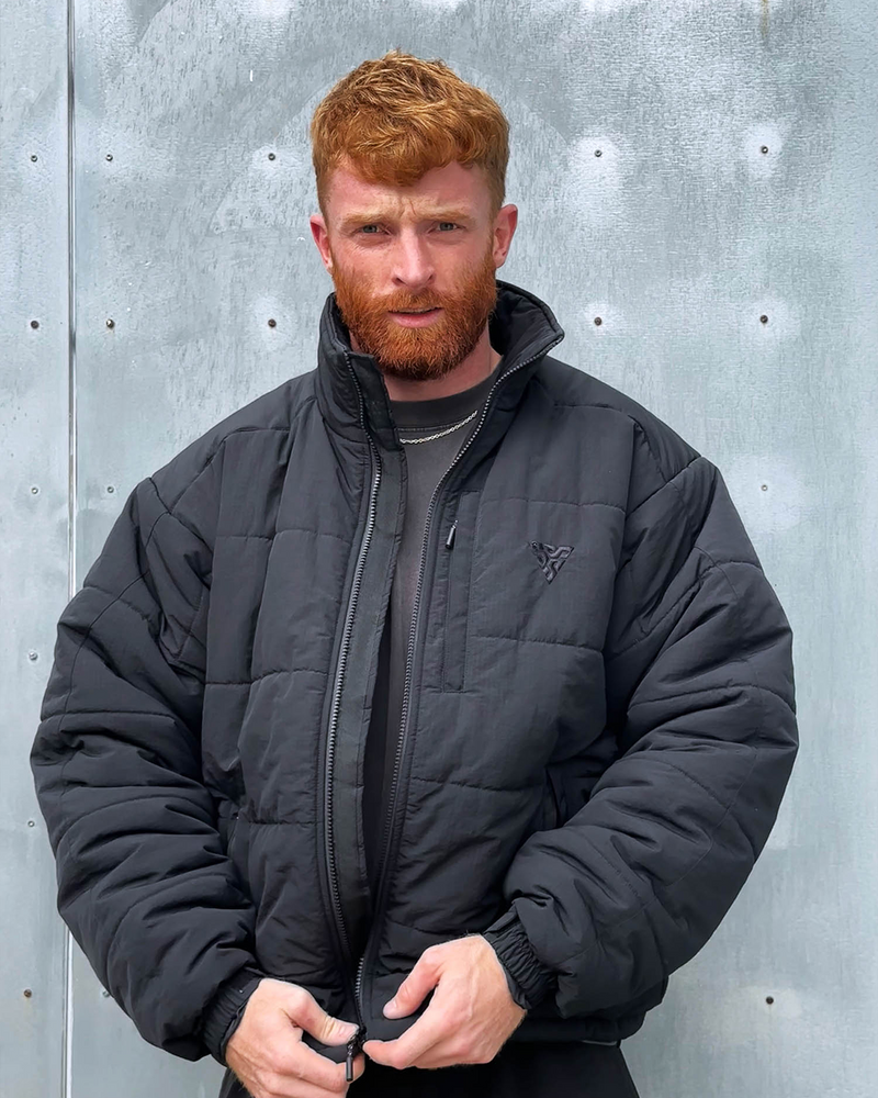 PUFFER JACKET - BLACK | STORROR | Parkour Clothing